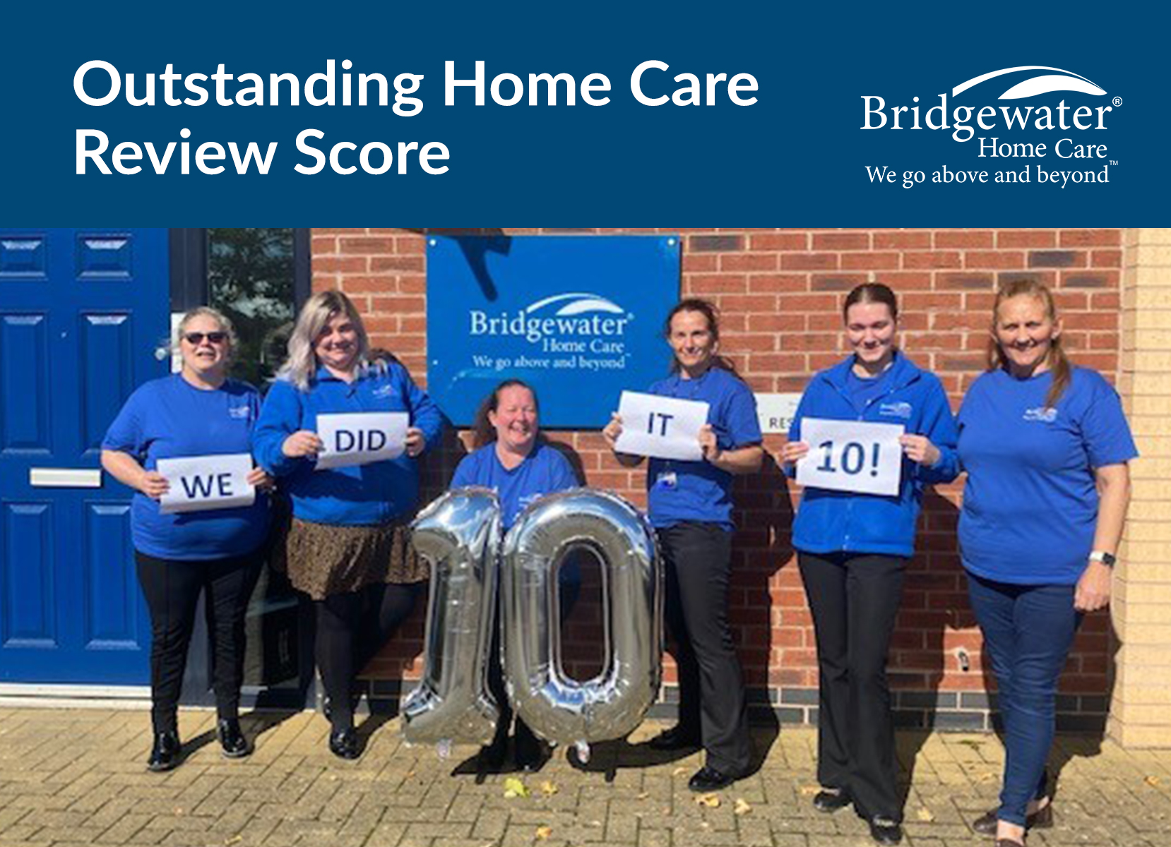 Outstanding Home Care Review Score for Wigan - Bridgewater Home Care